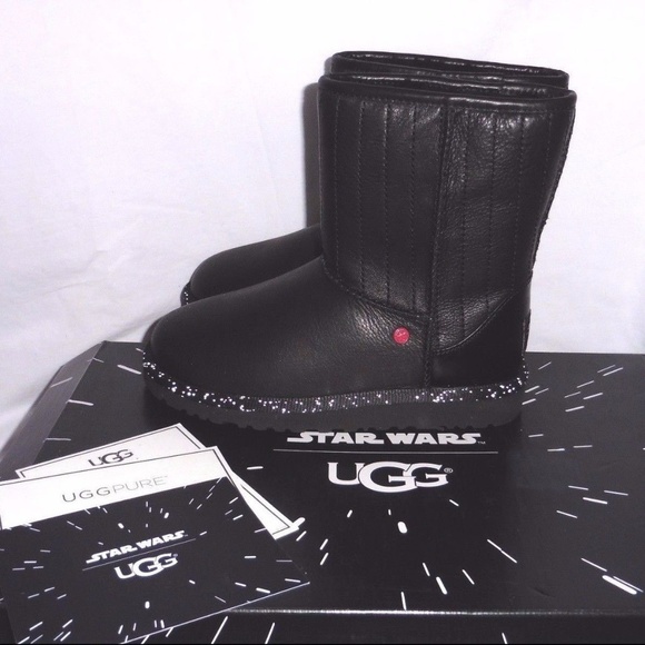UGG | Shoes | Ugg Star Wars Darth Vader Boots Black Leather Rare ...